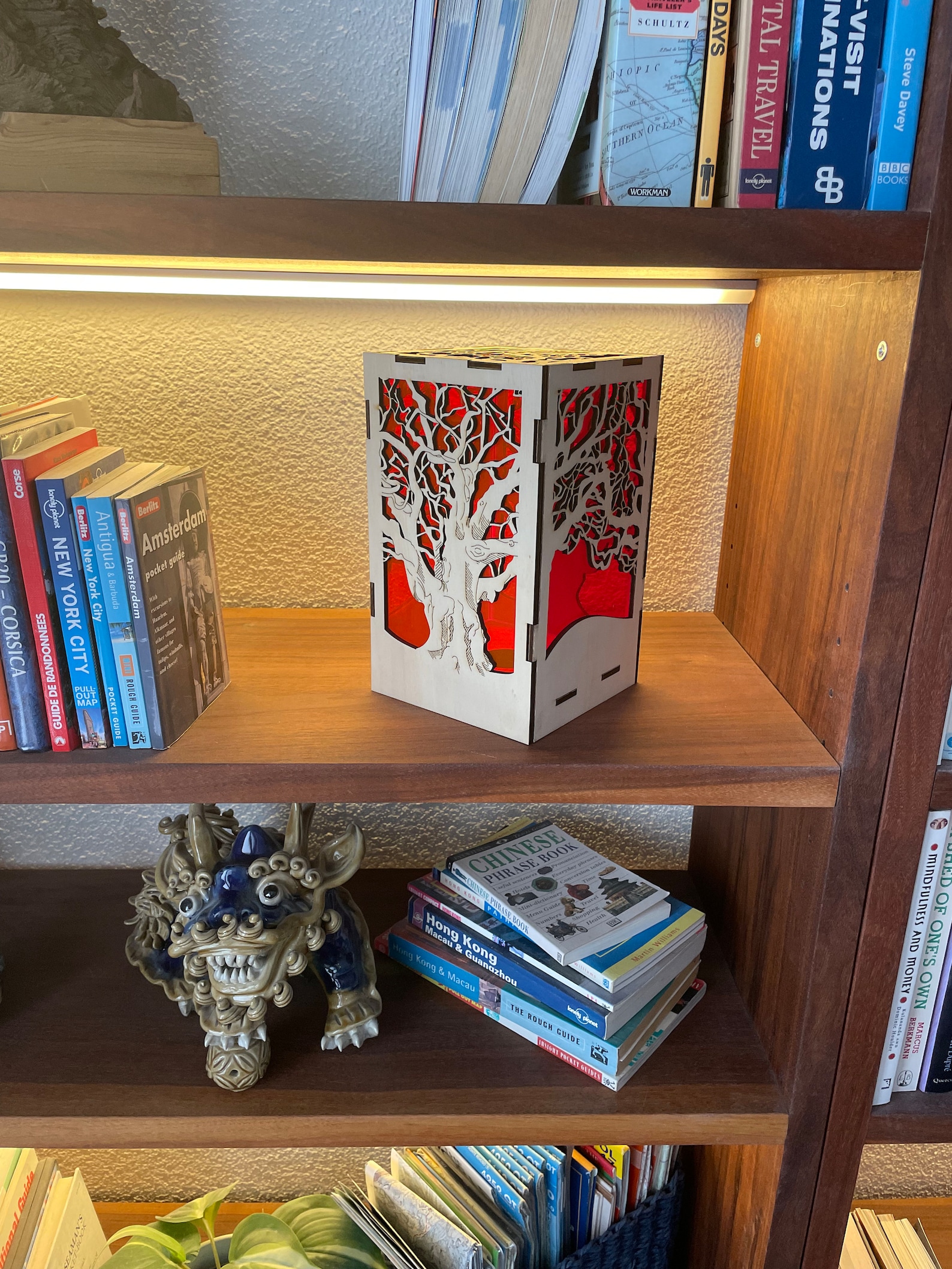 SVG DXF PDF Laser Cut File. Great Oak Tree Lamp Light Shadow Box ...