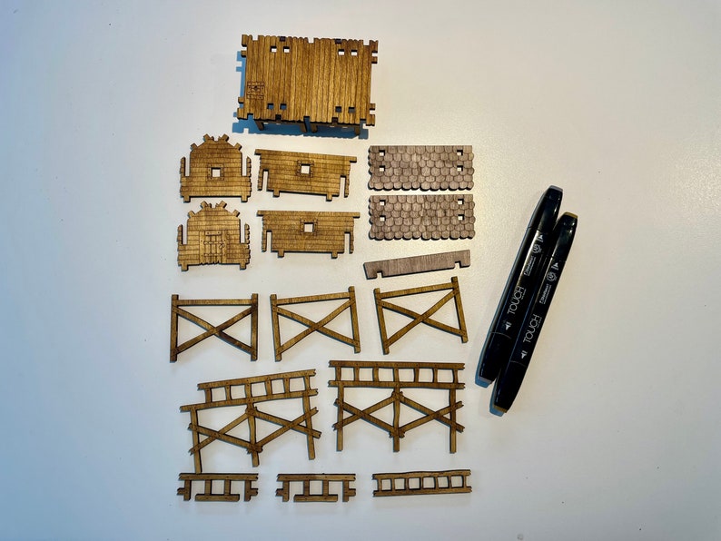 Laser Cut File. Rustic Miniature Woodland Treehouse Hut Cabin. SVG DXF ...