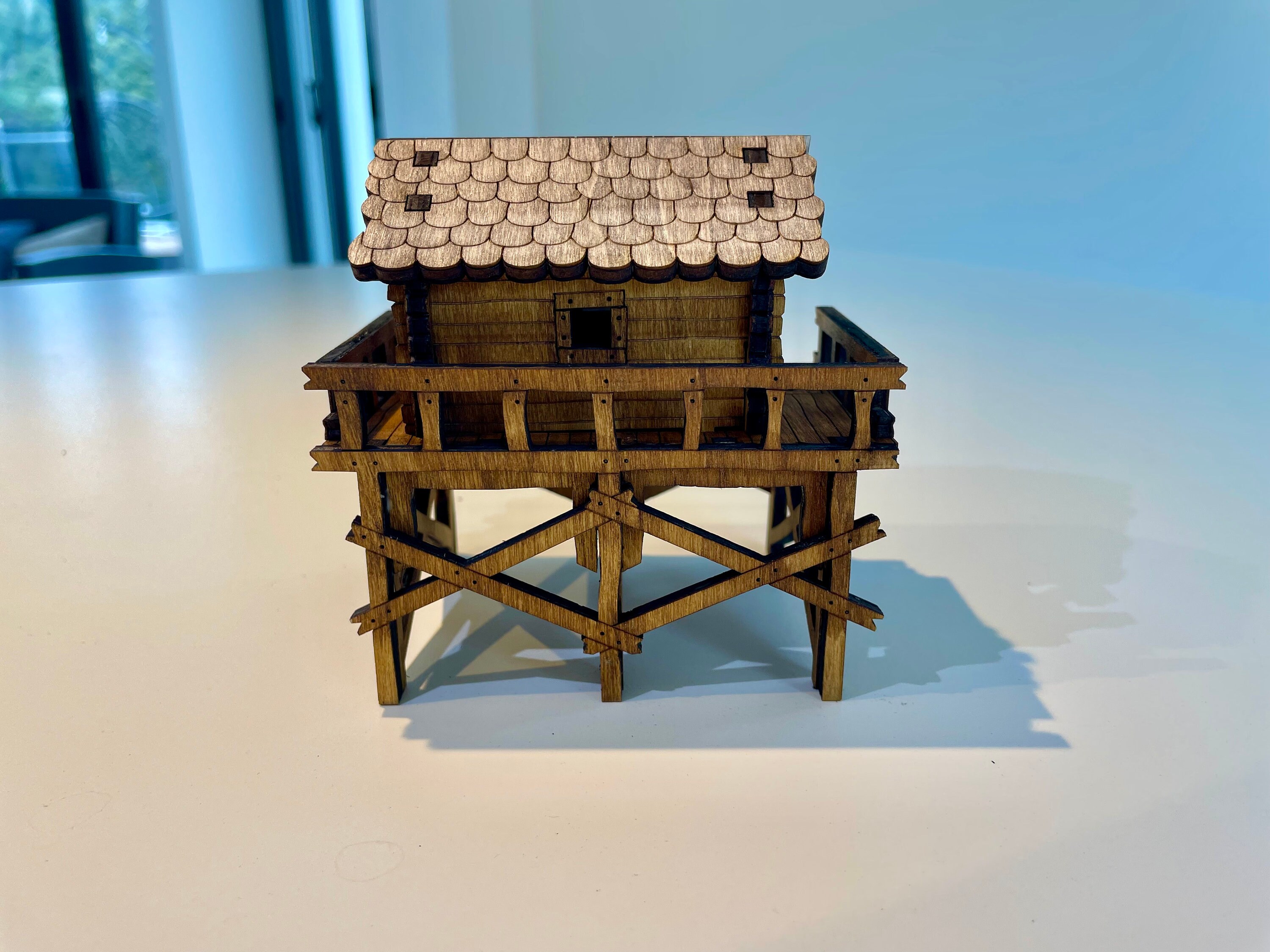 Laser Cut File. Rustic Miniature Woodland Treehouse Hut Cabin. SVG DXF ...