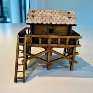 Laser Cut File. Rustic Miniature Woodland Treehouse Hut Cabin. SVG DXF ...