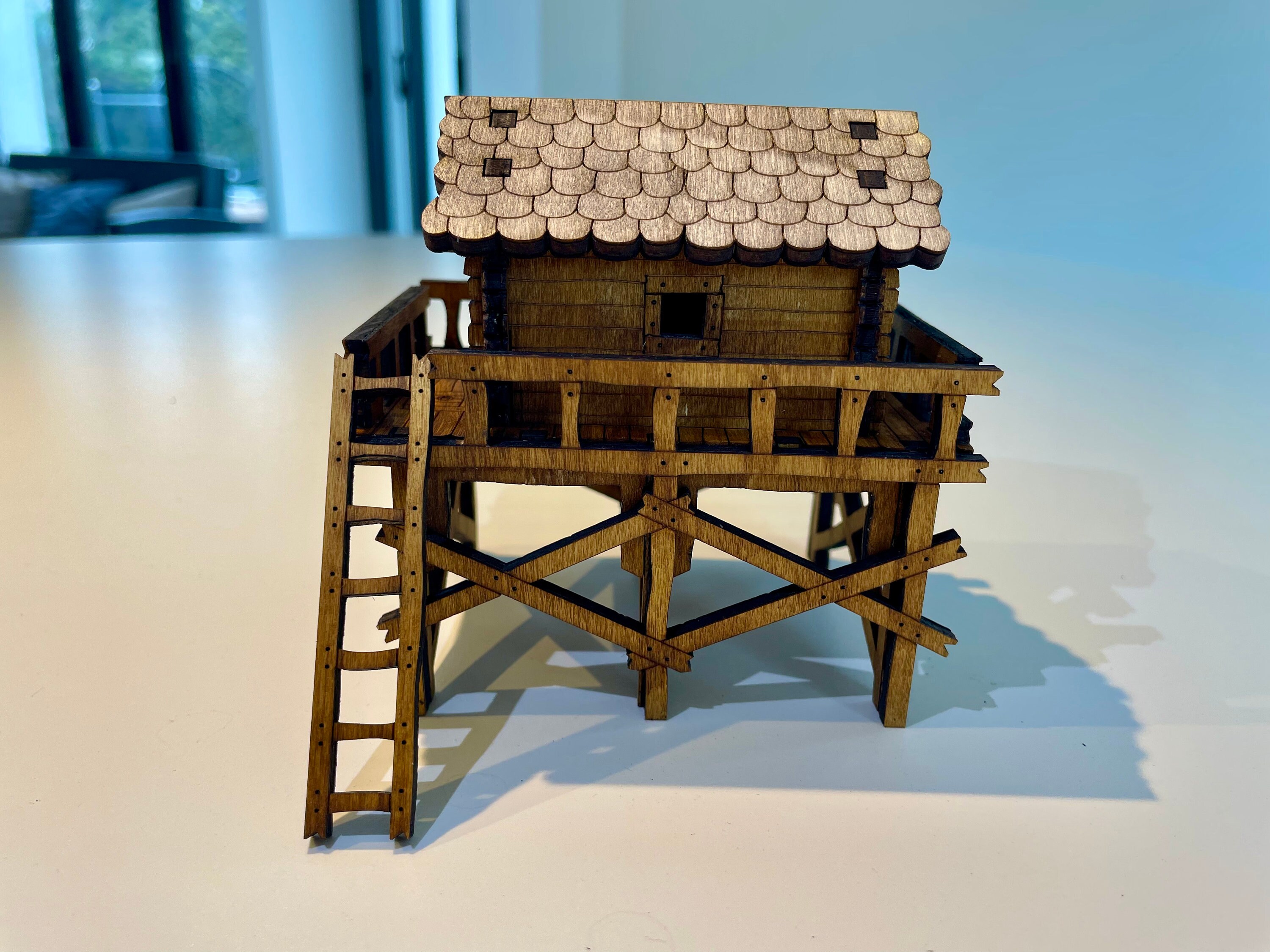 Laser Cut File. Rustic Miniature Woodland Treehouse Hut Cabin. SVG DXF ...
