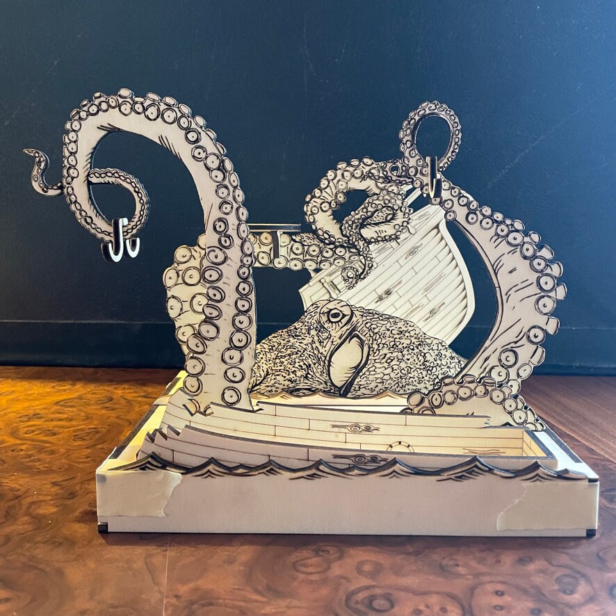 DIY Octopus Desk Organiser in Steampunk Style for 4mm and 3.175mm eigth ...