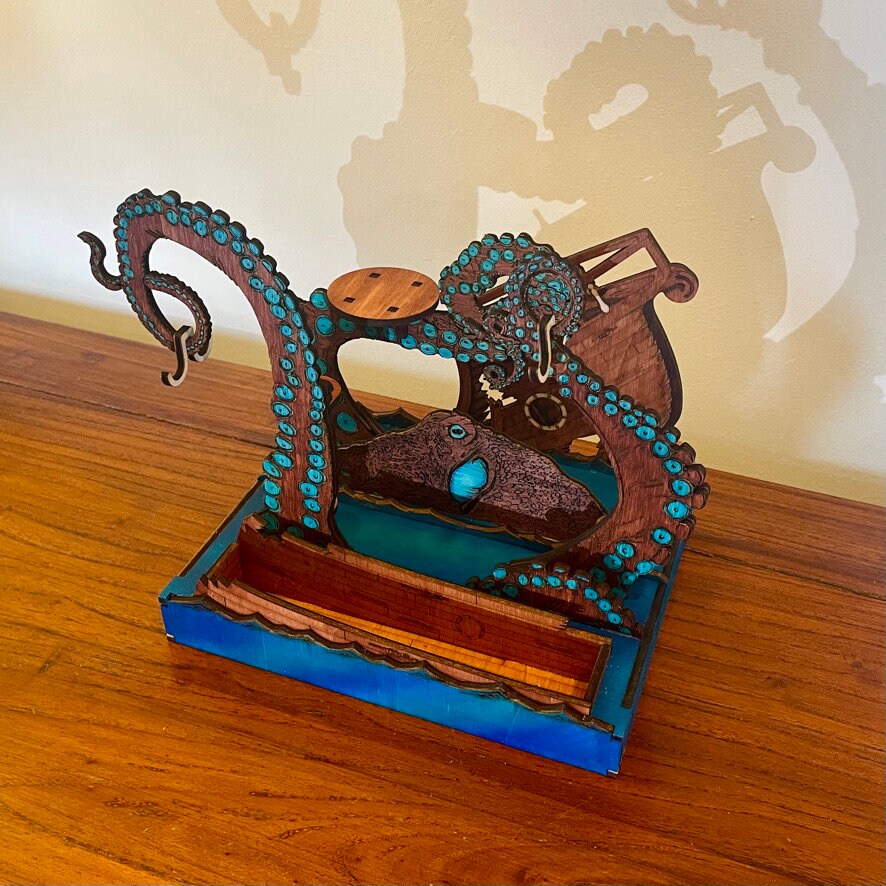 DIY Octopus Desk Organiser in Steampunk Style for 4mm and 3.175mm eigth ...
