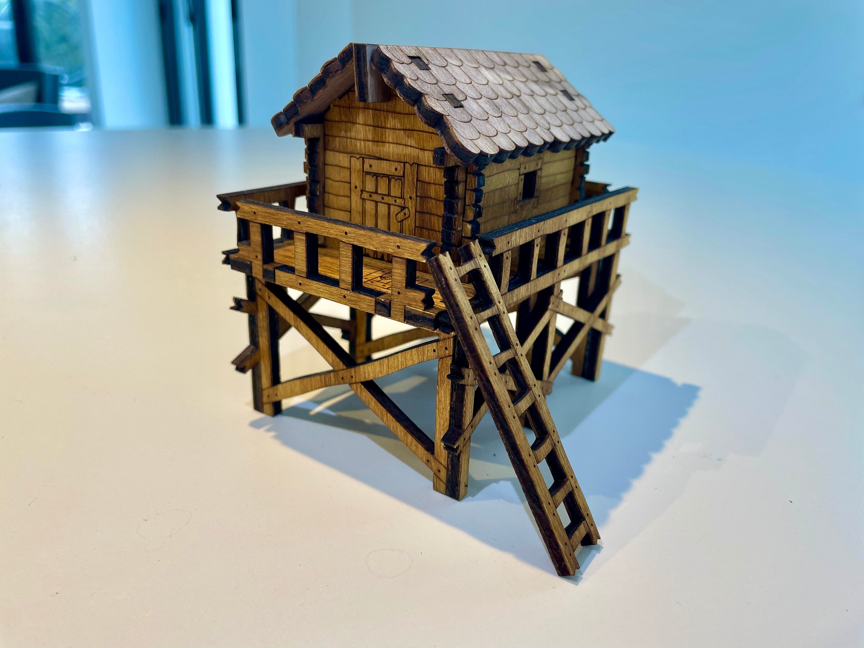 Laser Cut File. Rustic Miniature Woodland Treehouse Hut Cabin. SVG DXF ...