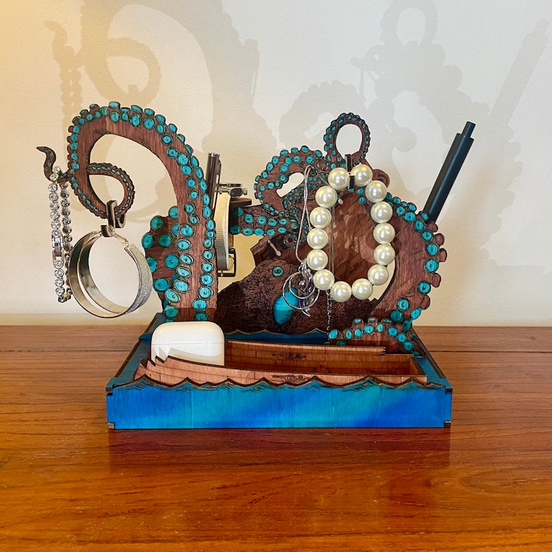DIY Octopus Desk Organiser in Steampunk Style for 4mm and 3.175mm eigth ...
