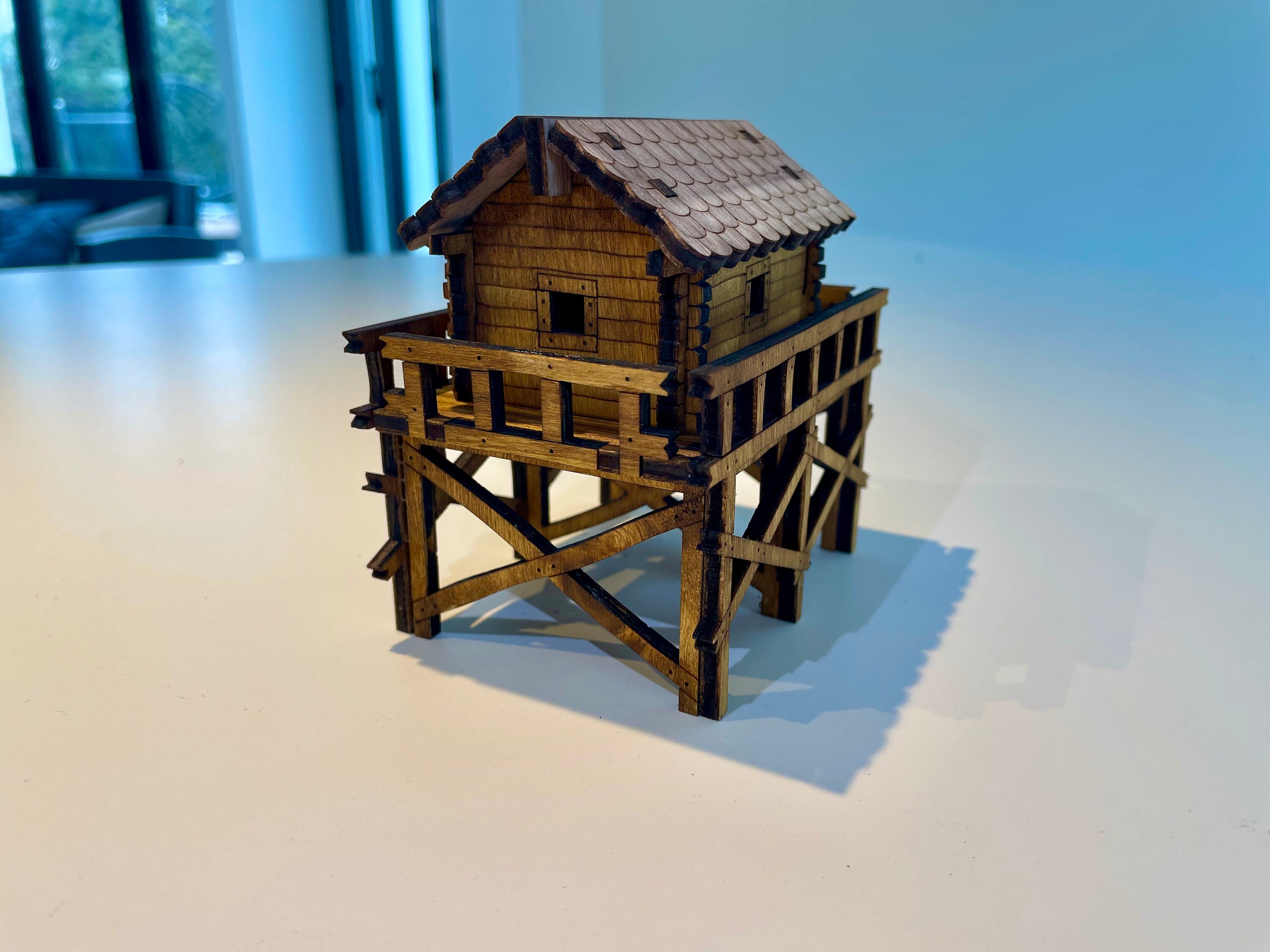 Laser Cut File. Rustic Miniature Woodland Treehouse Hut Cabin. SVG DXF ...