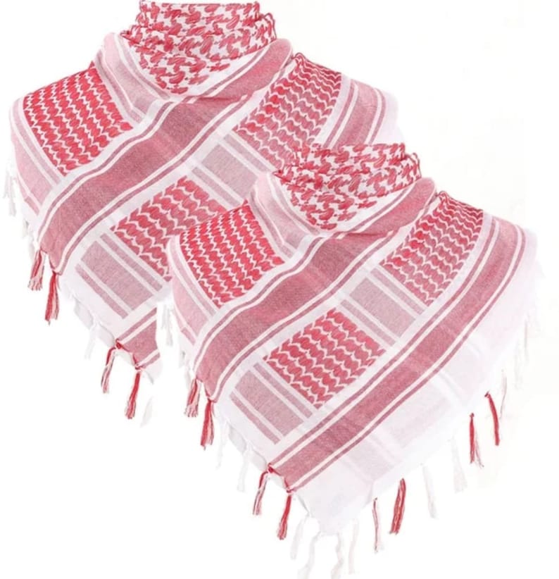 Palestinian Keffiyeh Scarf , Arafat Hatta Original Brand 100% Cotton ...