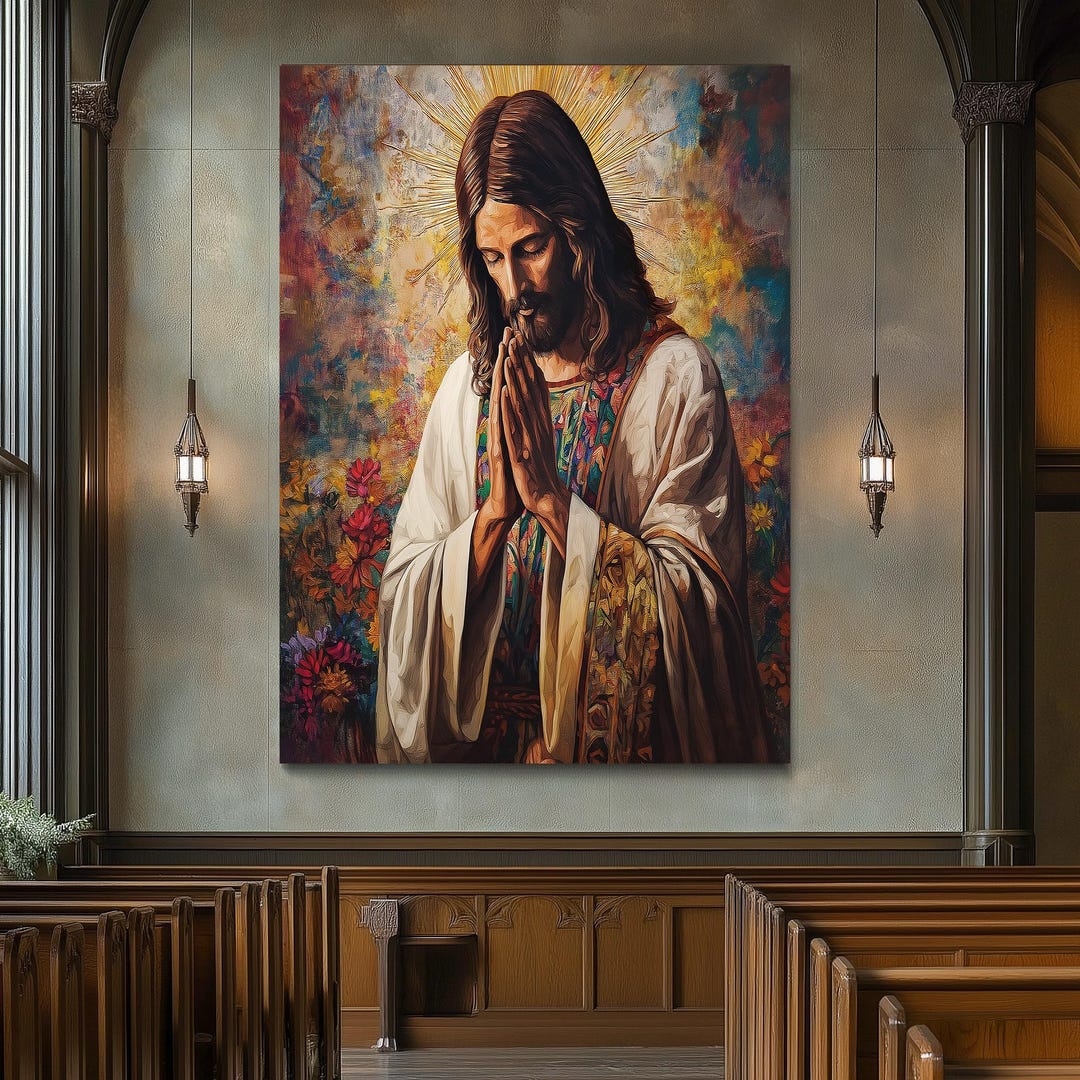 Jesus Painting Canvas,jesus Art,christianity Wall Art,catholic Print ...