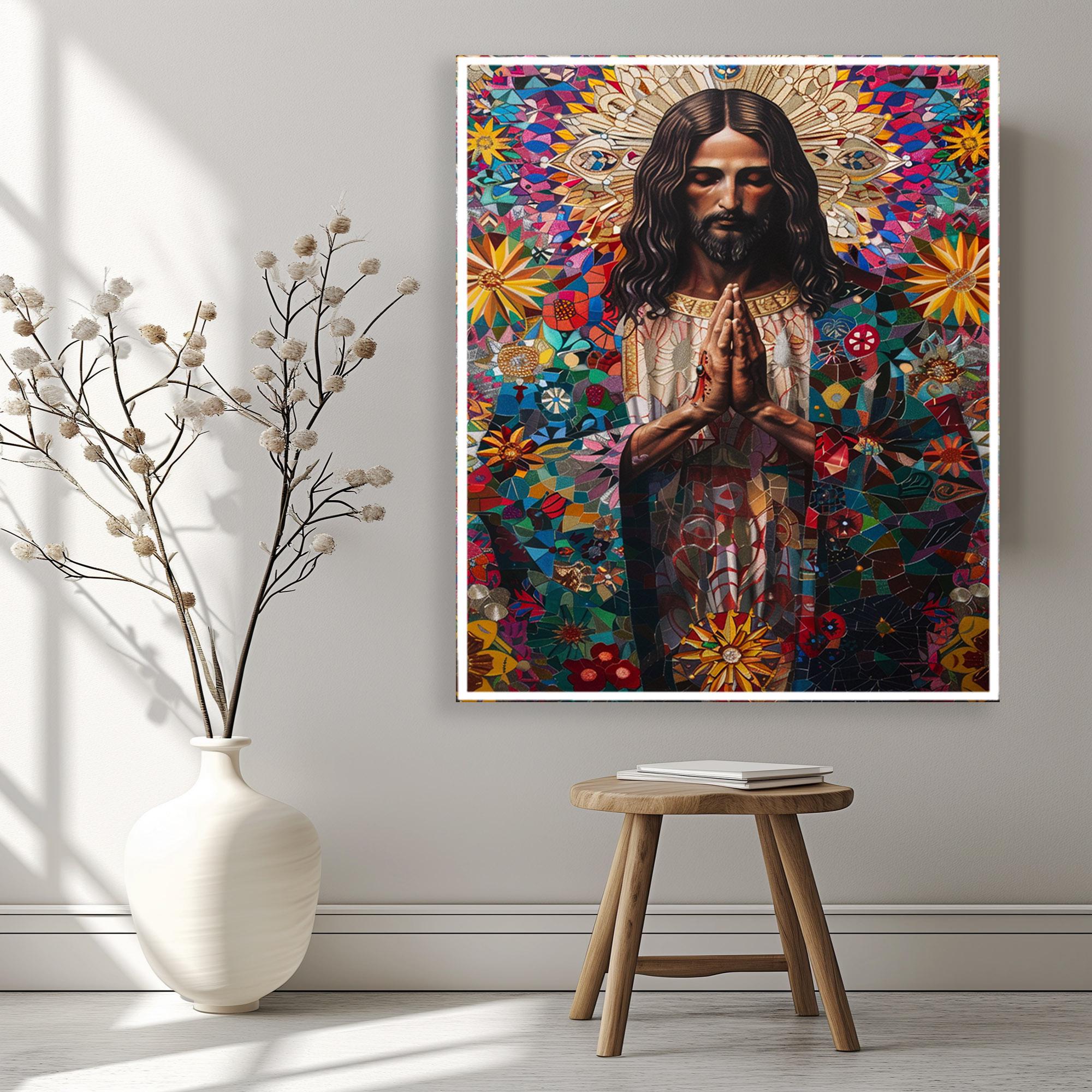 Jesus Painting Canvas,jesus Art,christianity Wall Art,catholic Print ...