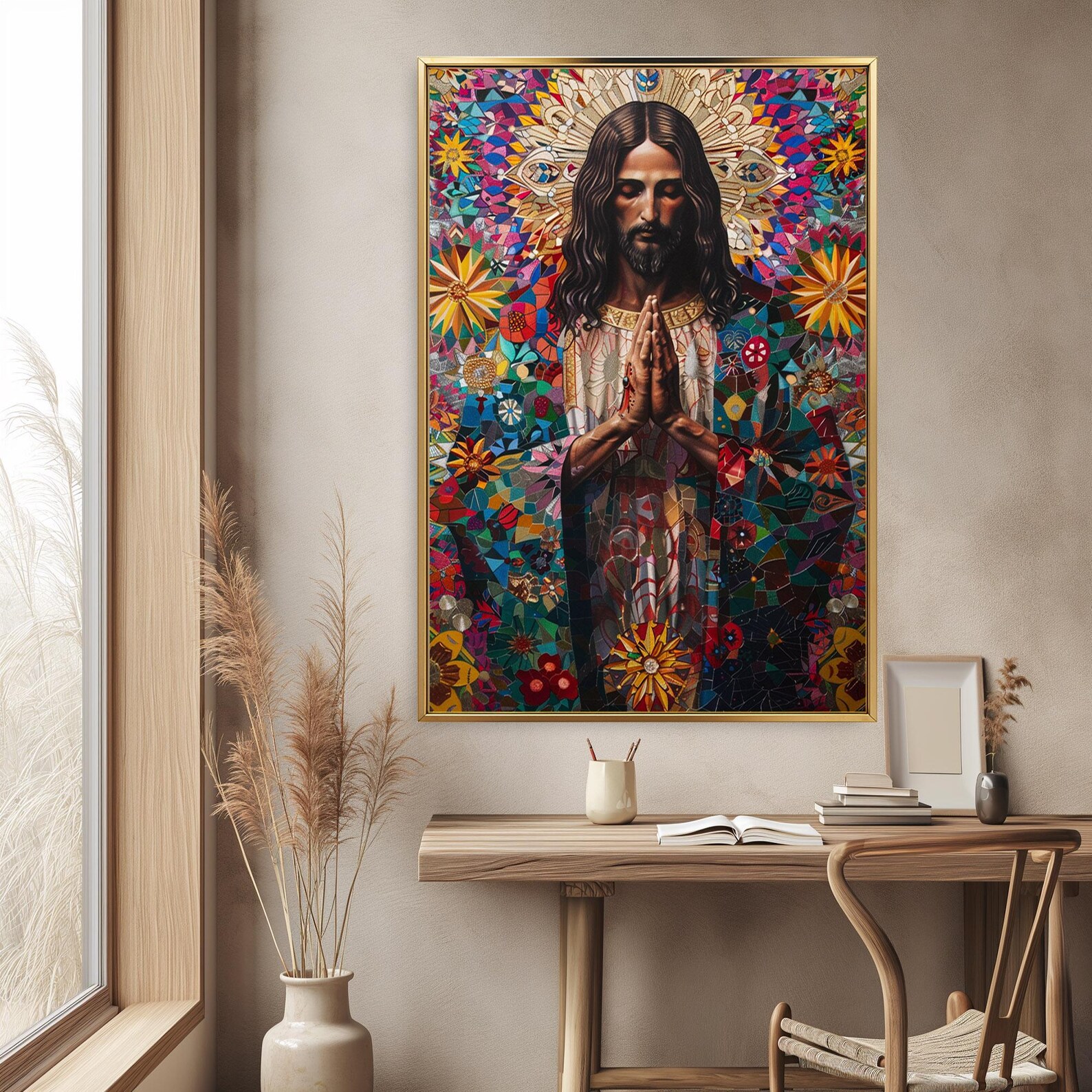 Jesus Painting Canvas,jesus Art,christianity Wall Art,catholic Print ...