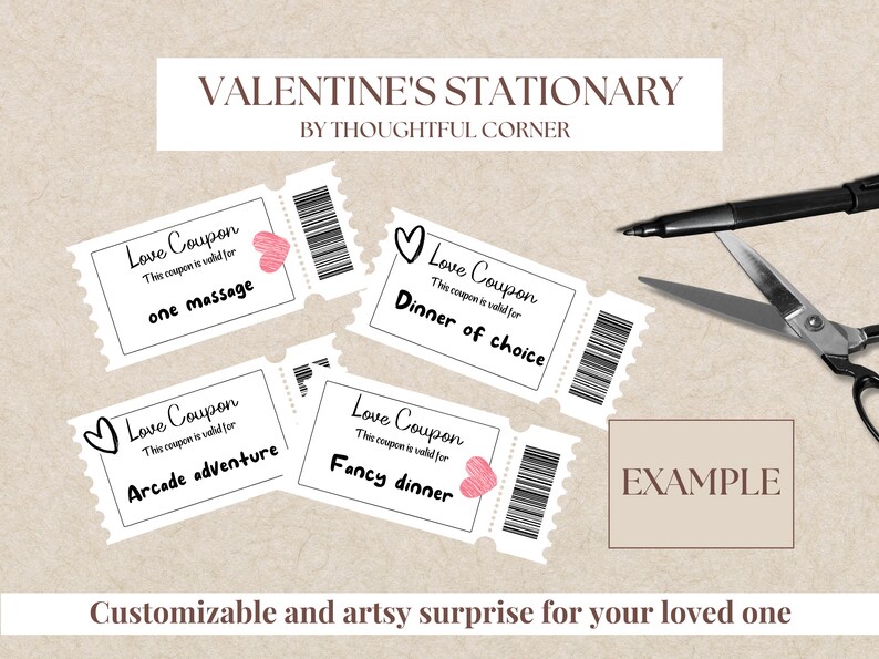 Love Coupon Printables, Personalized Coupons, Printable Coupons - Etsy