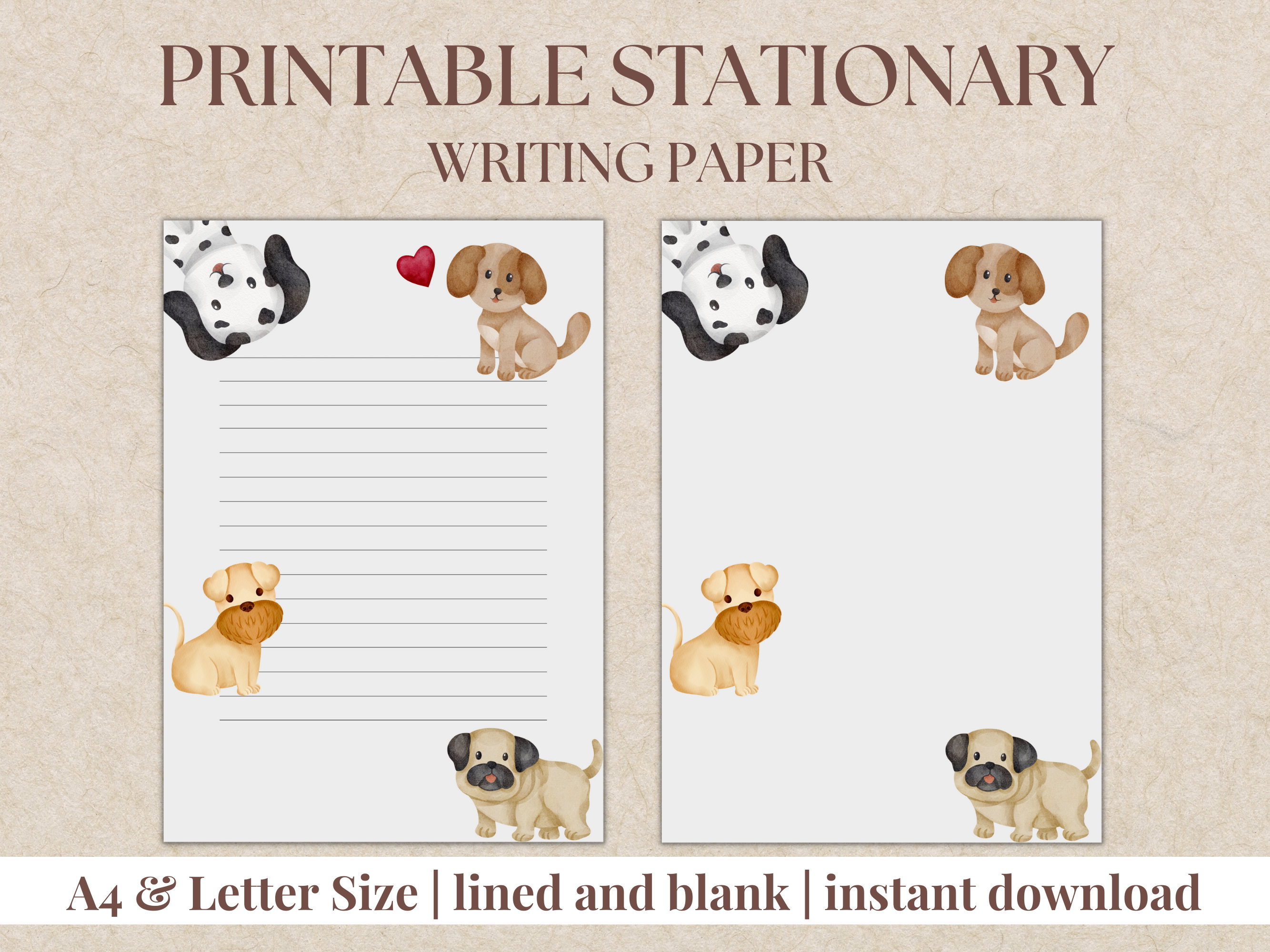 Pet Writing Paper