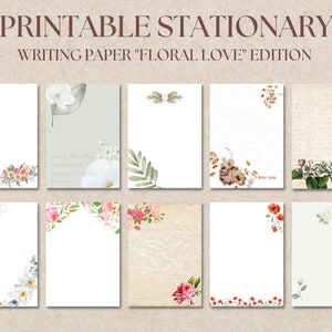 Printable Writing Paper, Printable Valentines Stationary, Printable ...