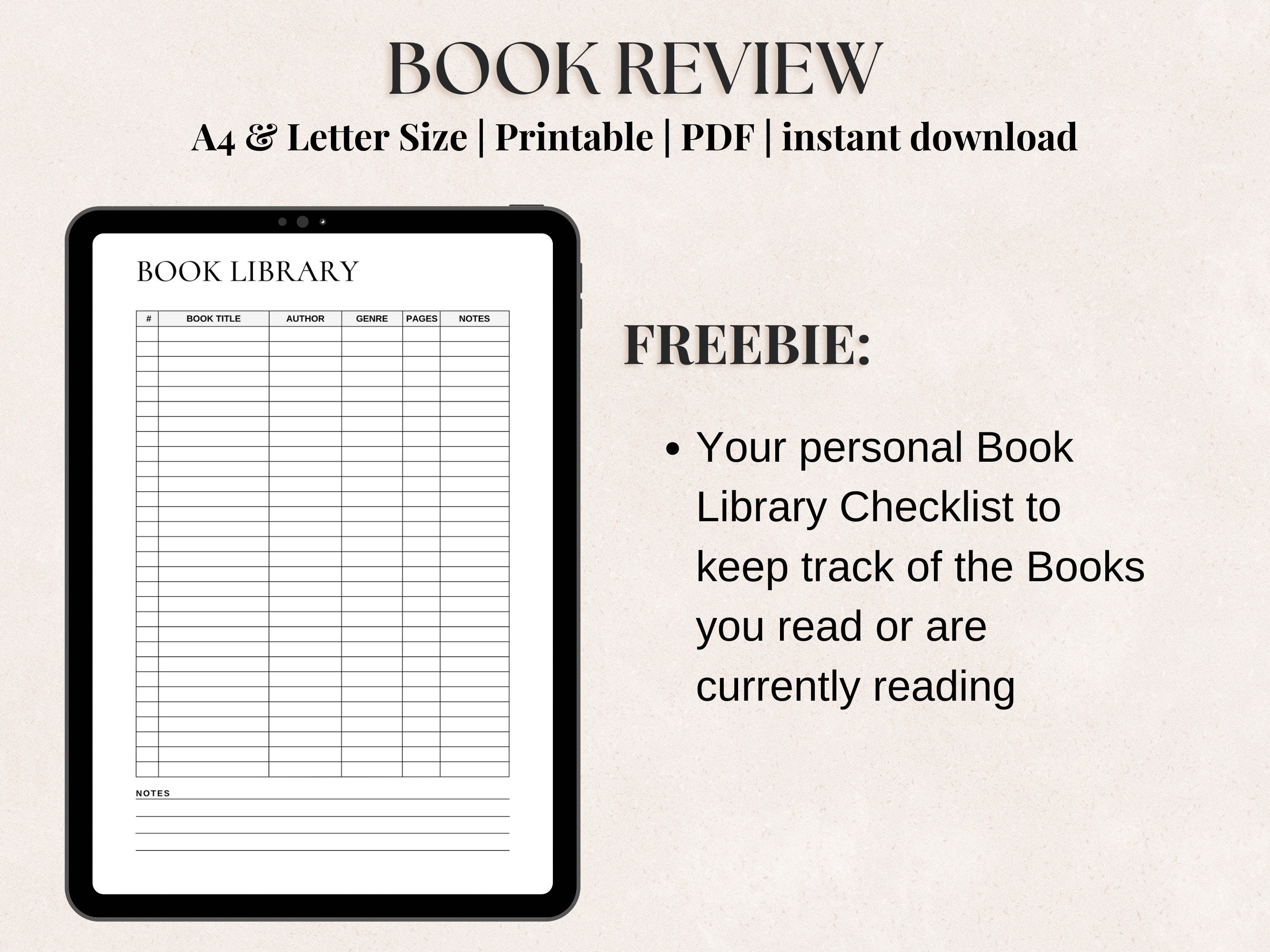 Printable Book Review Template: Review Your Books With This Simple ...
