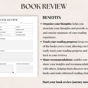 Printable Book Review Template: Review Your Books With This Simple ...