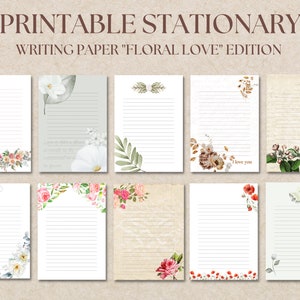 Printable Writing Paper, Printable Valentines Stationary, Printable ...