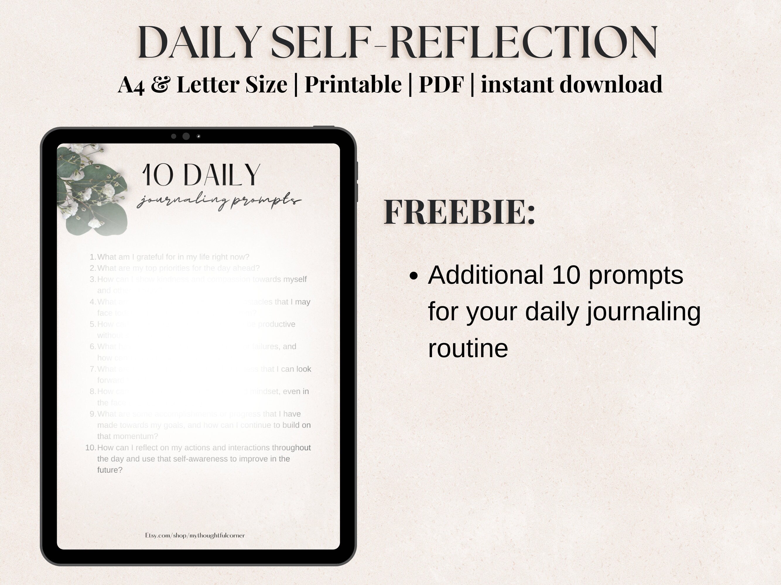 Daily Self-reflection: Self-care Journal for Morning and Evening ...