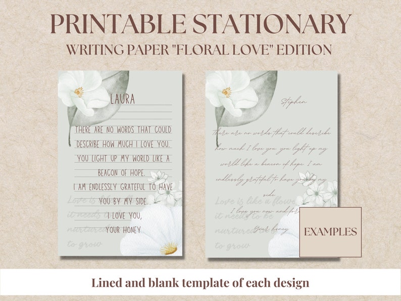 Printable Writing Paper, Printable Valentines Stationary, Printable ...