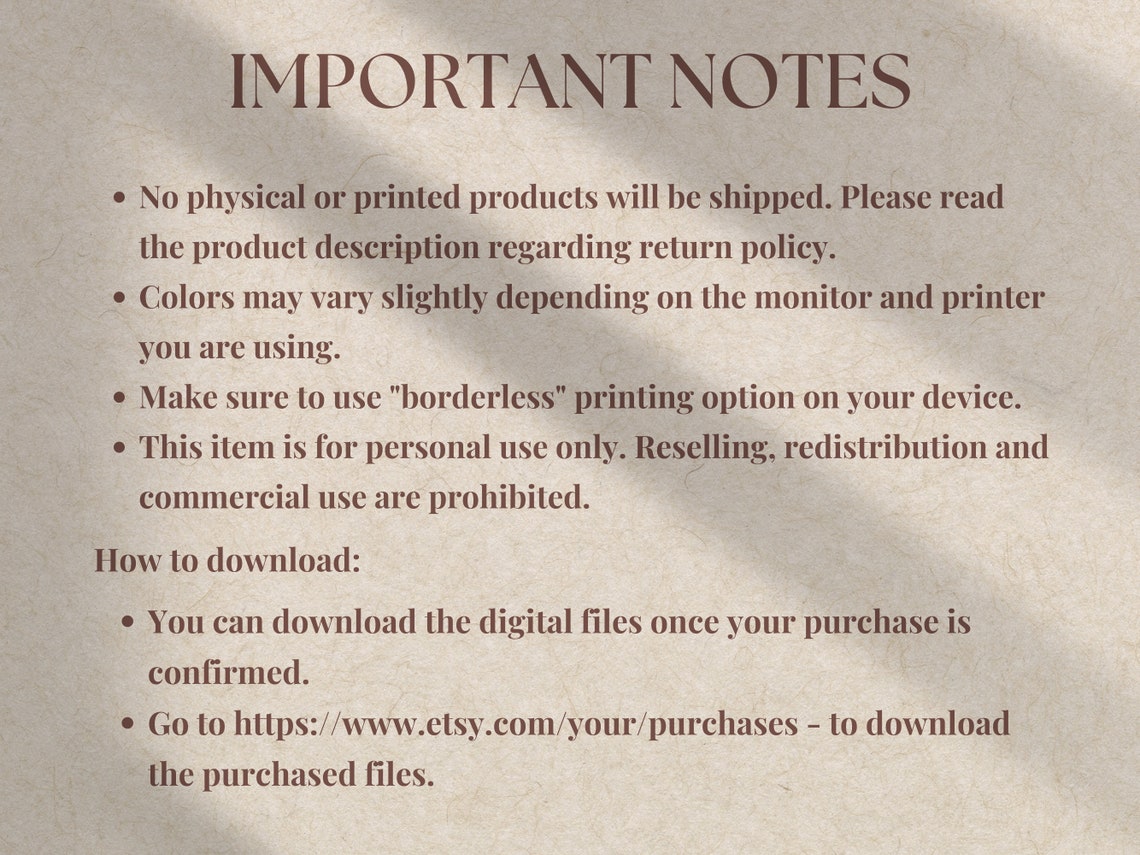 Printable Writing Paper, A4 and Letter Size, Simple Design - Etsy