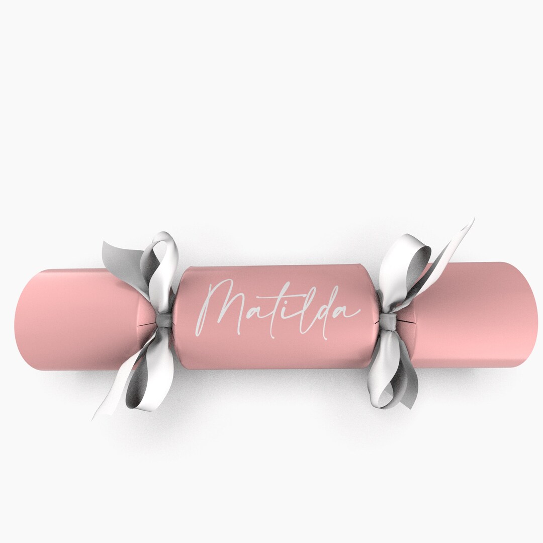 Personalised Cracker Wedding, Valentines, Birthday Favour Cracker Pink ...