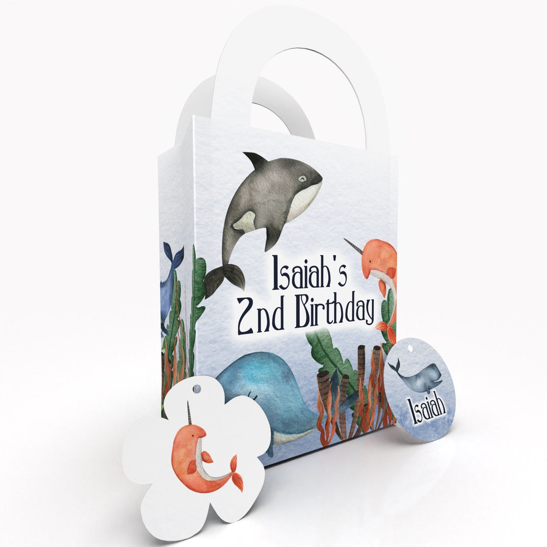 Personalised Under the Sea Theme Party Bag Gift Bag With - Etsy