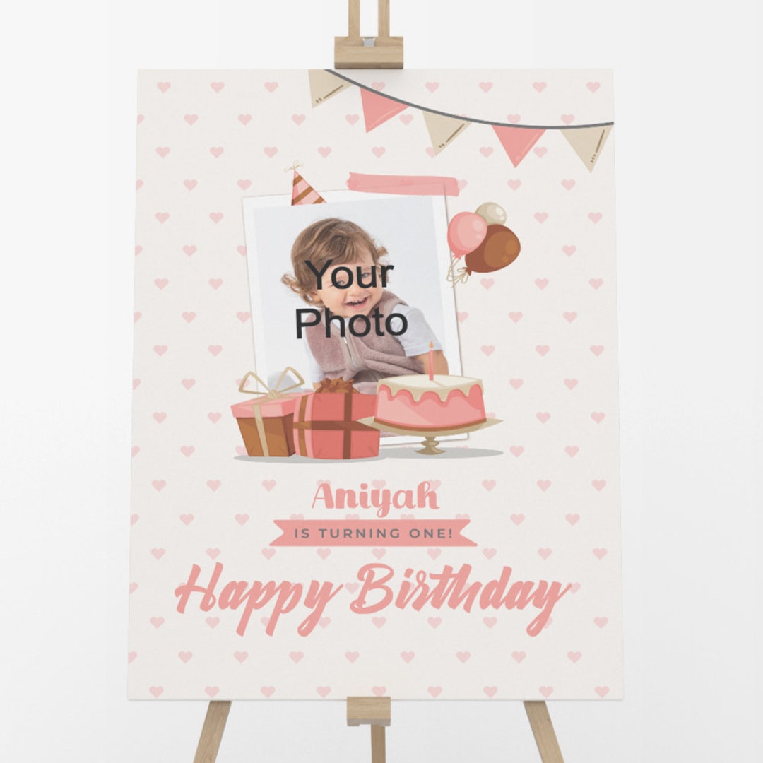 Personalised Birthday Sign Birthday Welcome Board Kids Birthday Sign ...