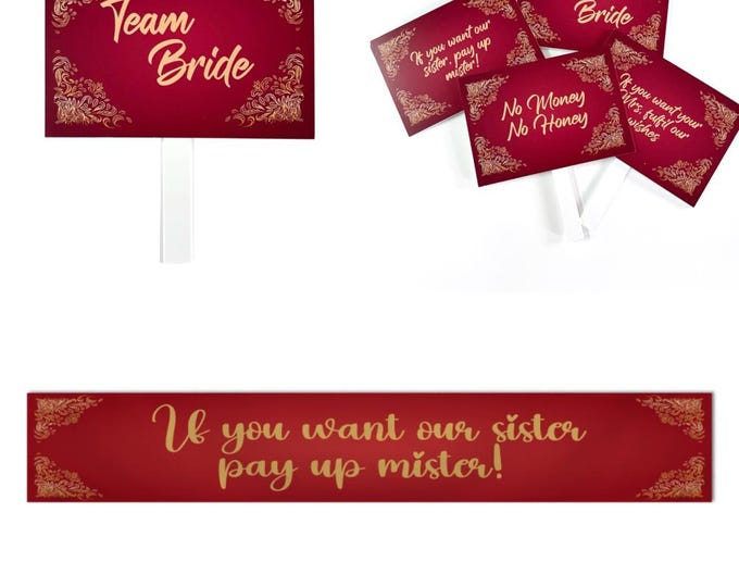 Doli Sign | Wedding Gate Sign | Dulha Entry Signs | Pay up Welcome ...