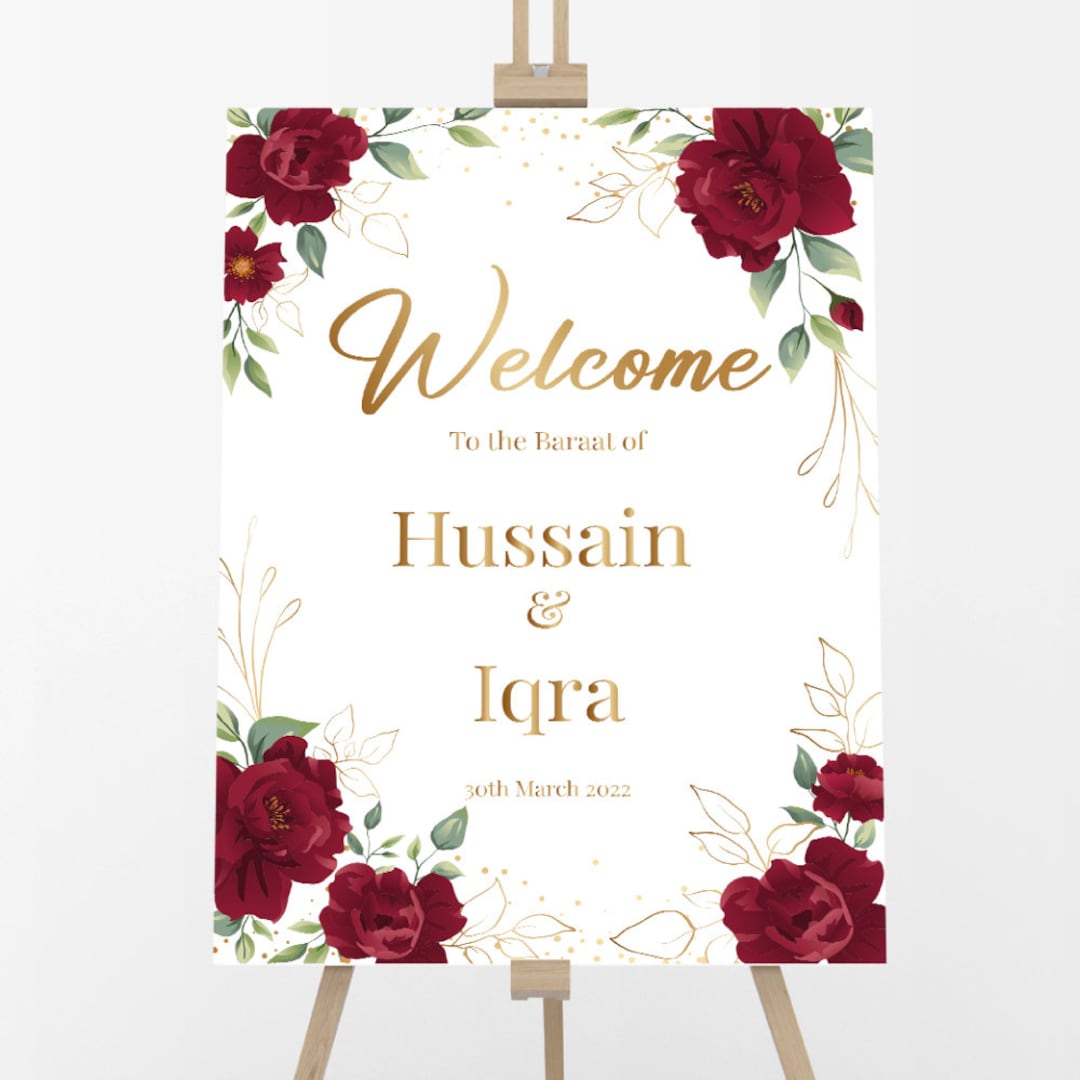 Wedding Welcome Sign Wedding Welcome Board Shaadi Welcome Sign ...