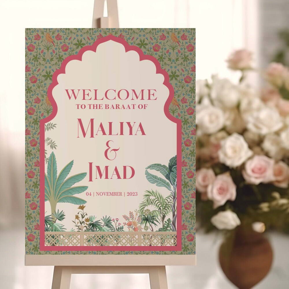 Wedding Welcome Sign Wedding Welcome Board Shaadi Welcome Sign ...