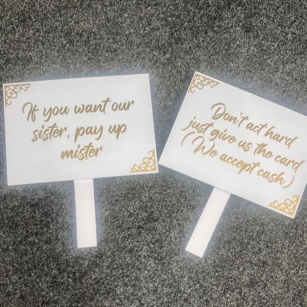 Pay up Mister Signs Wedding Gate Signs Wedding Entrance - Etsy UK