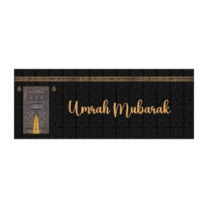 Personalised Umrah Mubarak /hajj Mubarak Banner | PVC Banner - Etsy
