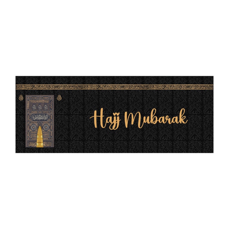 Personalised Umrah Mubarak /hajj Mubarak Banner | PVC Banner - Etsy