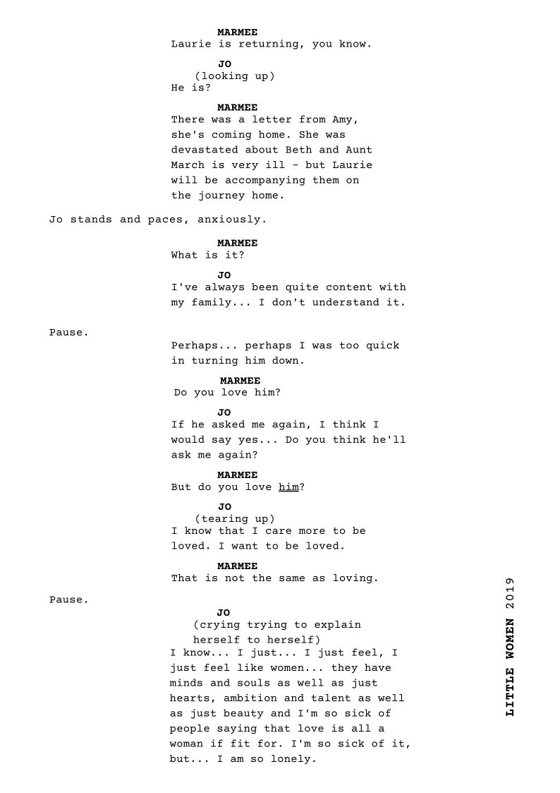 Digital Download - "i Want to Be Loved" - Jo Little Women Monologue ...