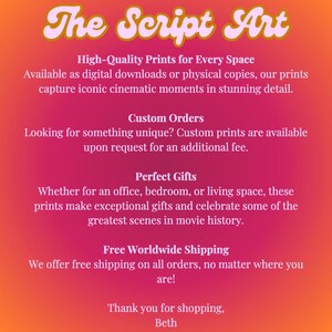 Digital Download - Bus Stop Scene - Fleabag Screenplay Poster - Etsy