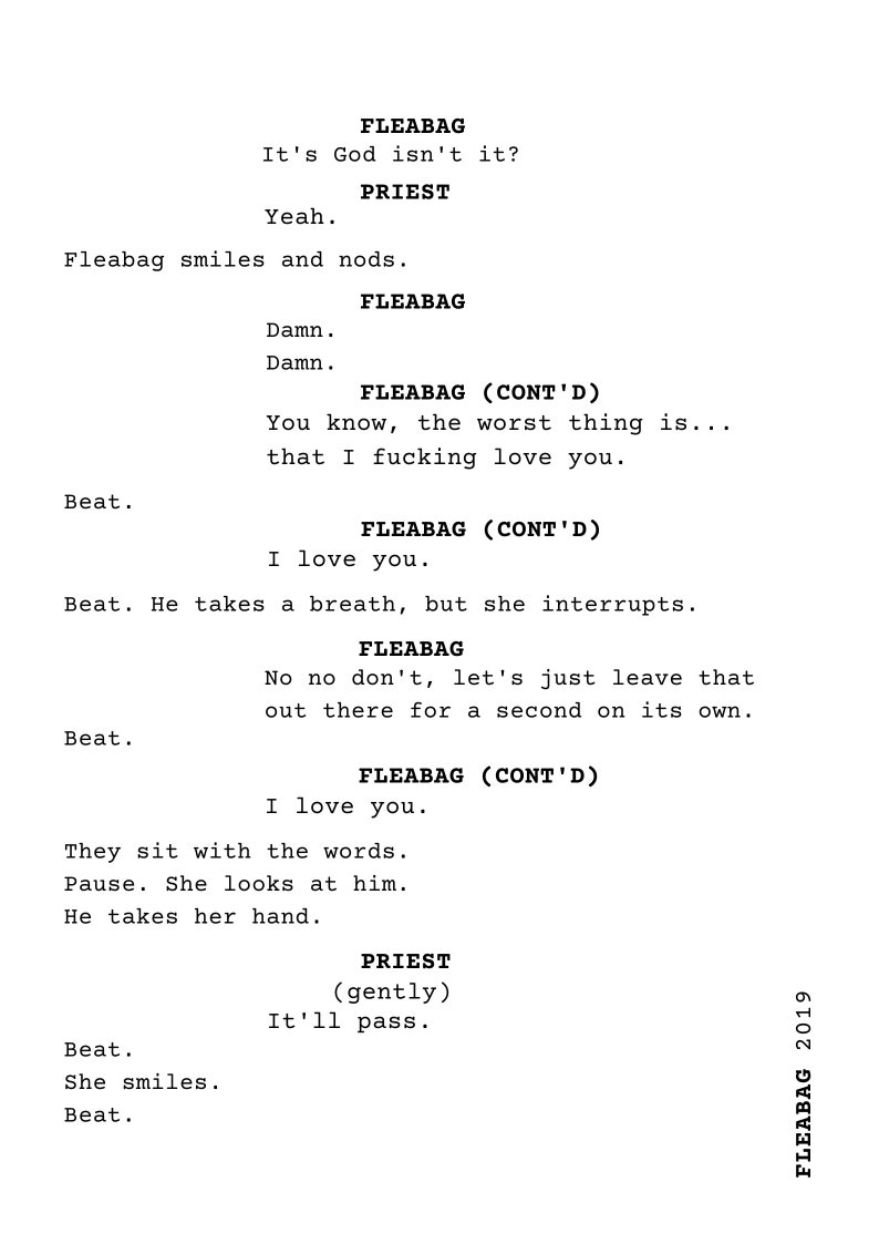 Digital Download - Bus Stop Scene - Fleabag Screenplay Poster - Etsy Canada