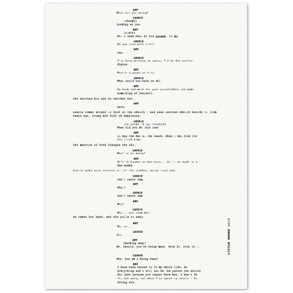 You're Being Mean! - Little Women Museum Quality Movie Poster A5/A4/A3 ...