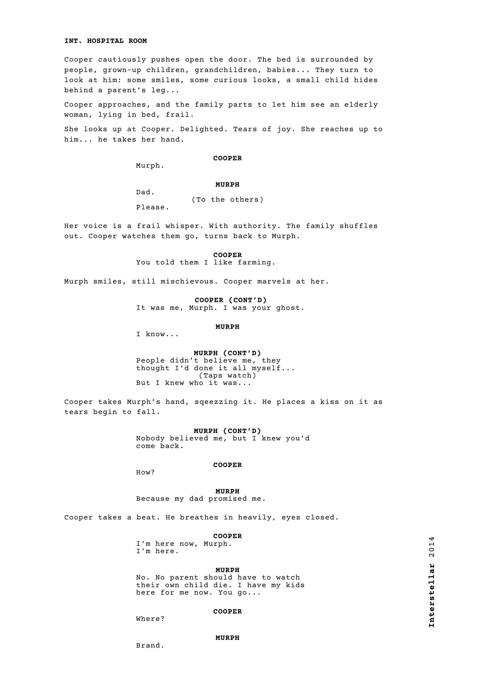 Digital Download - Interstellar Final Scene - Etsy