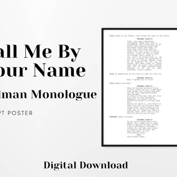 Call Me by Your Name Poster - Etsy