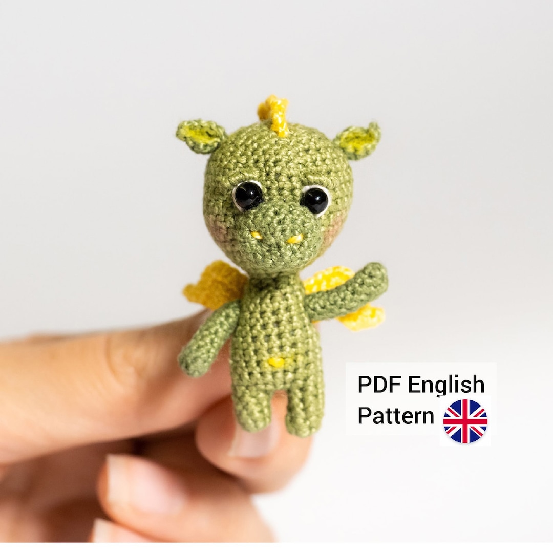 Crochet Pattern DRAGON Amigurumi Pdf Tutorial Amigurumi Dragon Pattern ...