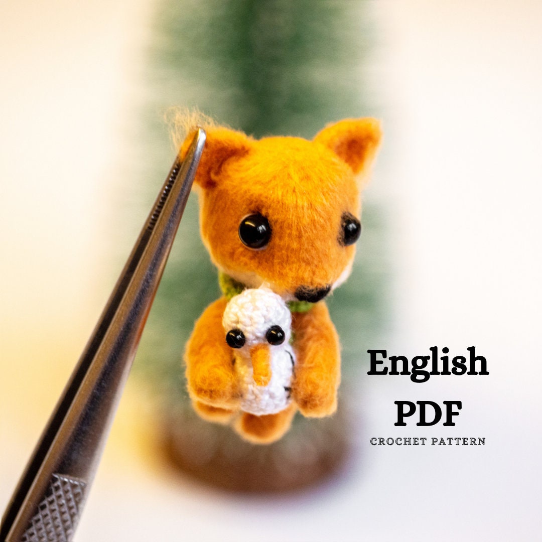 Crochet Amigurumi Miniature Fox English PATTERN ONLY, Pdf Amigurumi ...