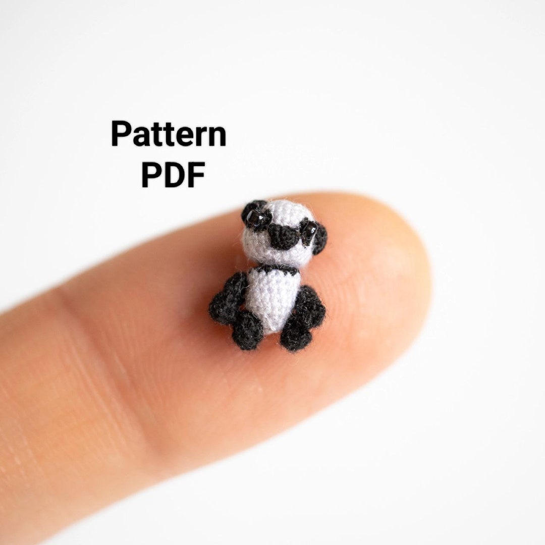 Crochet Amigurumi Miniature Panda English PATTERN ONLY, Pdf Amigurumi ...