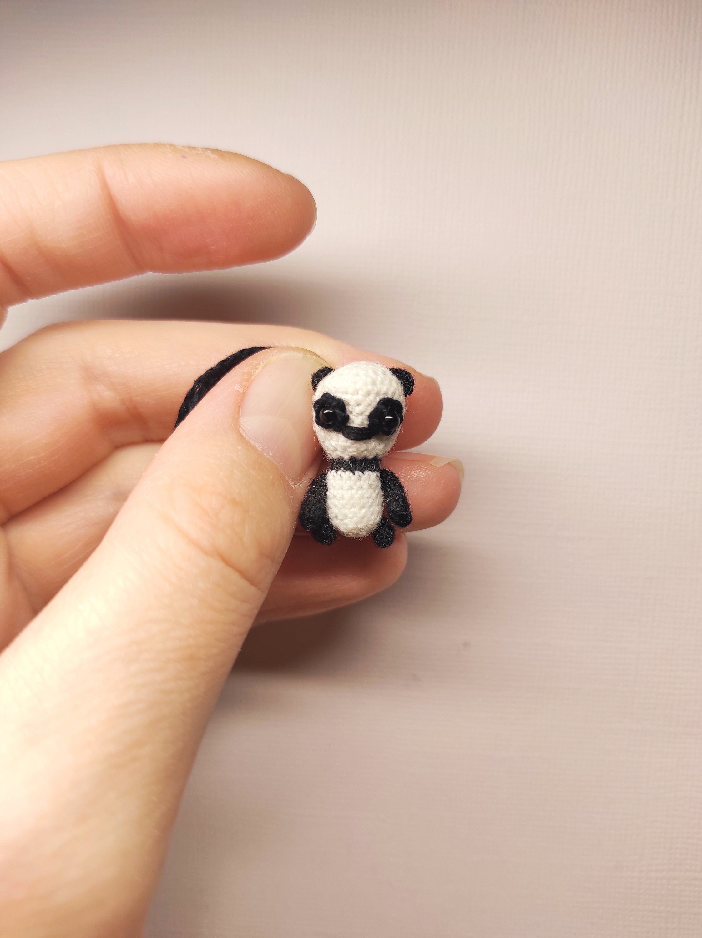 Crochet Amigurumi Miniature Panda English PATTERN ONLY Pdf - Etsy