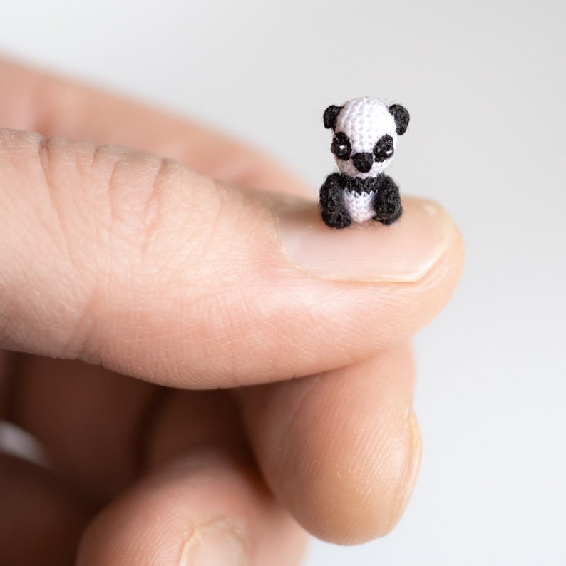 Crochet Amigurumi Miniature Panda English PATTERN ONLY Pdf - Etsy