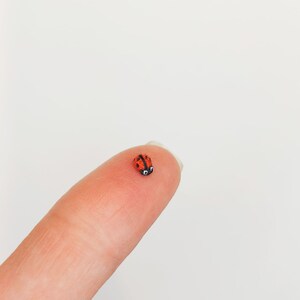 Crochet Amigurumi Miniature Ladybug English PATTERN ONLY, Pdf Amigurumi ...