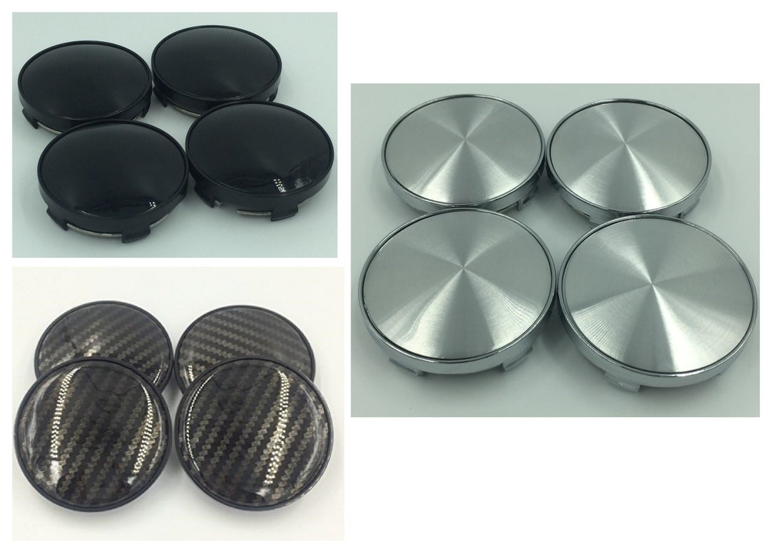 Biztech ® 4x Universal 60mm Car Auto Alloy Wheel Centre Hub Caps Covers Set No Logo Plain Emblem ...