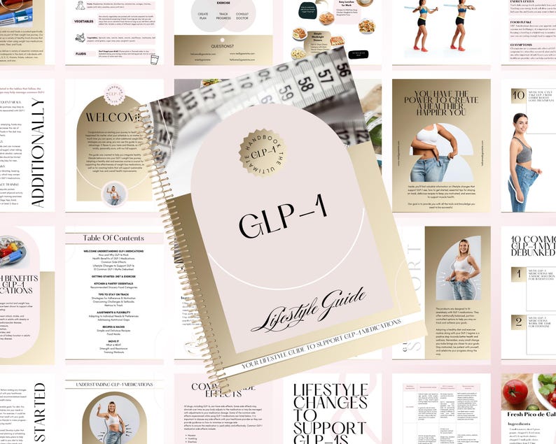 GLP-1 Client Welcome Packet: Health Coach Canva Template (digital ...