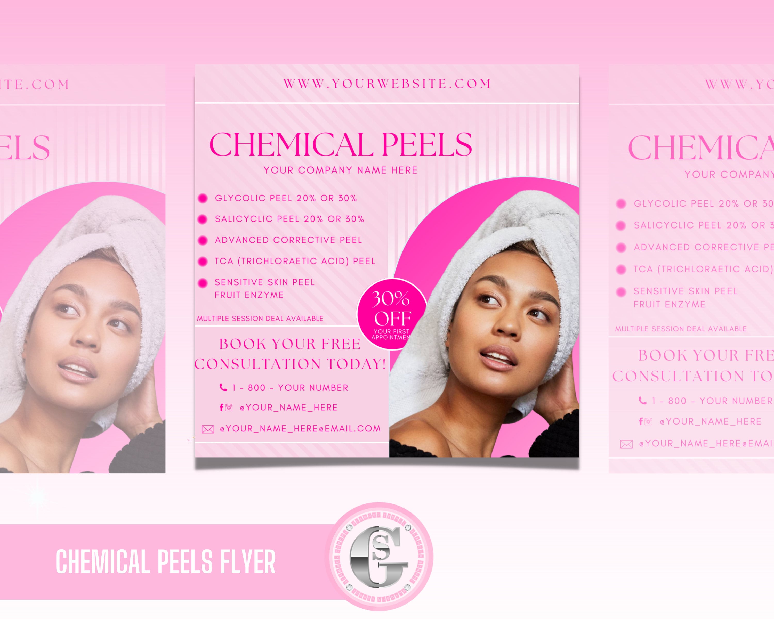 Chemical Peels Flyer, Chemical Peels Template, DIY Flyer, Instagram ...