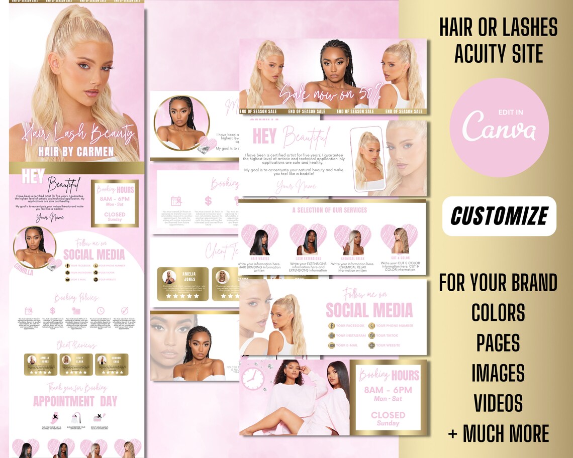 Acuity Site Design, Acuity Scheduling Template, Acuity Site Template ...