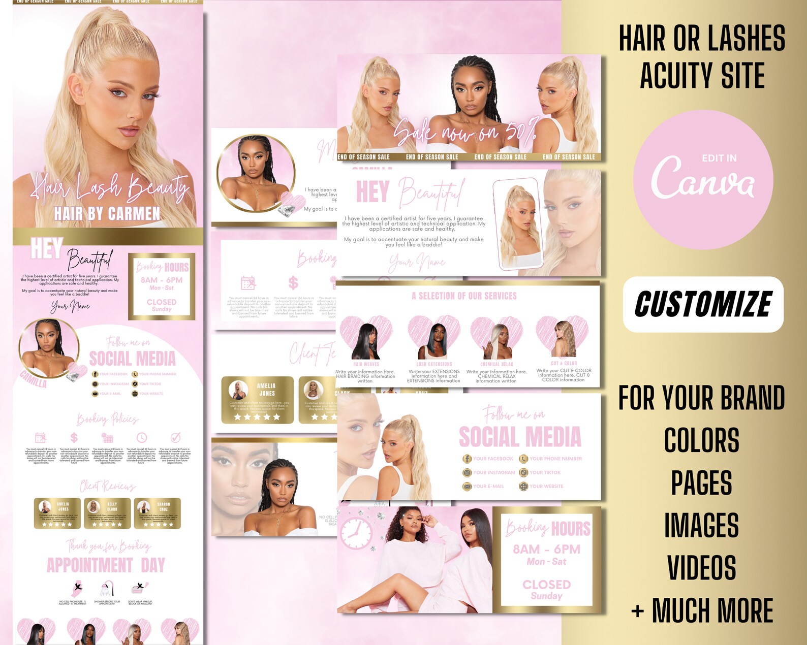 Acuity Site Design, Acuity Scheduling Template, Acuity Site Template ...