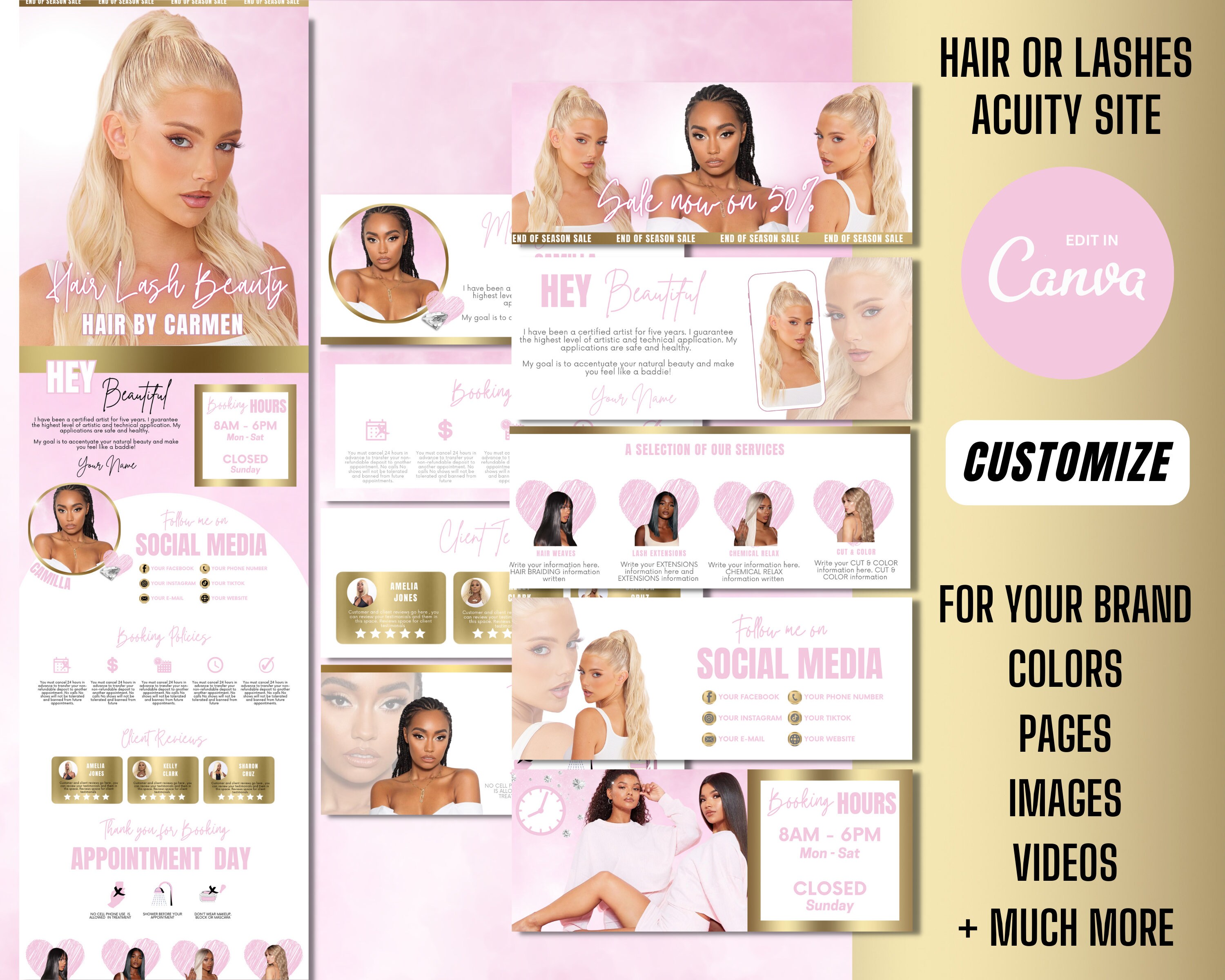 Acuity Site Design, Acuity Scheduling Template, Acuity Site Template ...